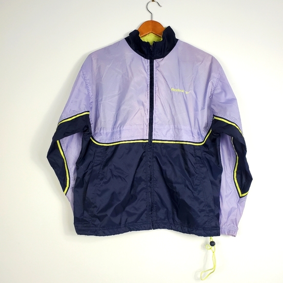 Reebok | Jackets & Coats | Reebok Mesh Line Colorblock Semi Sheer ...